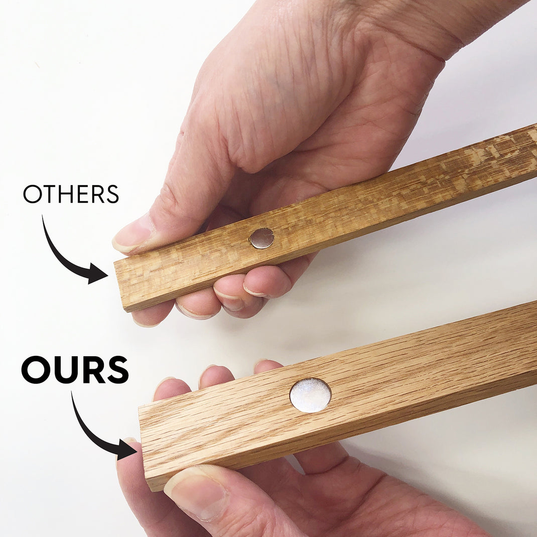 Hanger Frames -Solid Oak & Strong Magnets - All Sizes & 6 Stain Colors