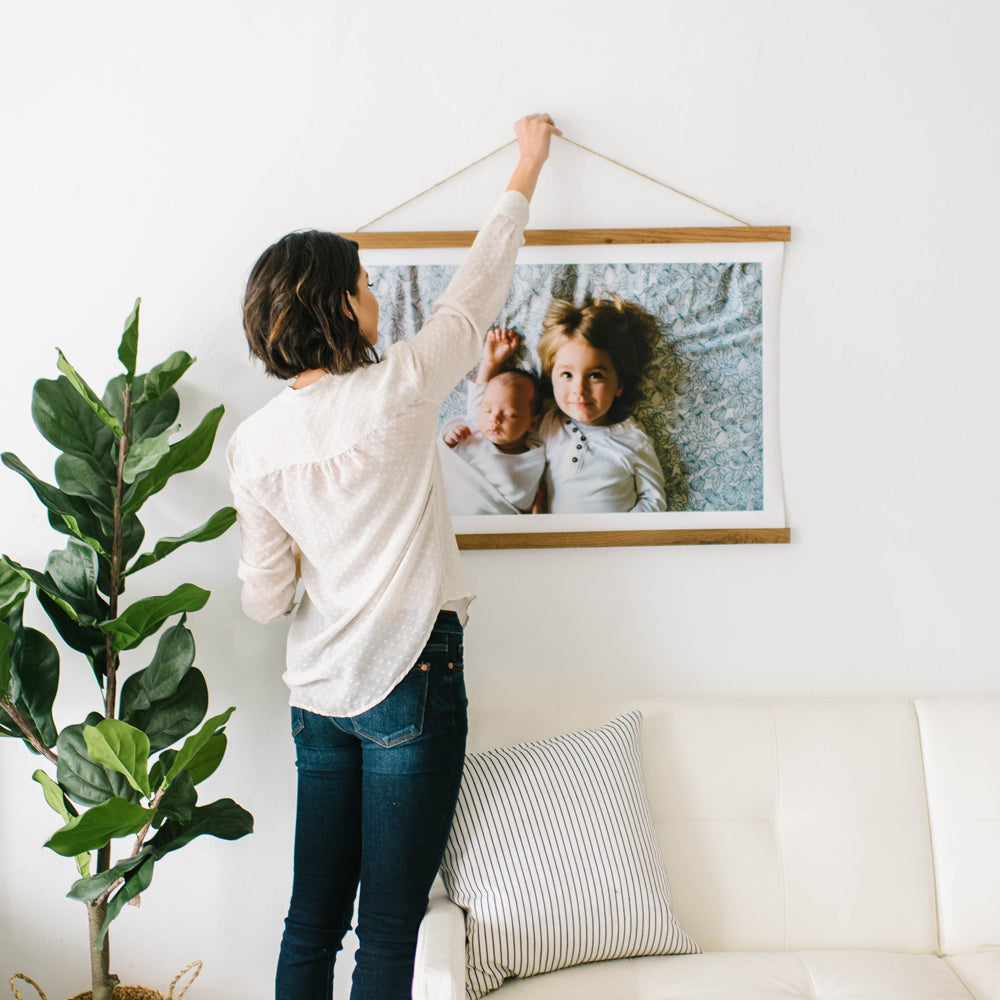 Hanger Frames - Magnetic Wood Frames for Hanging Posters, Photos, Art